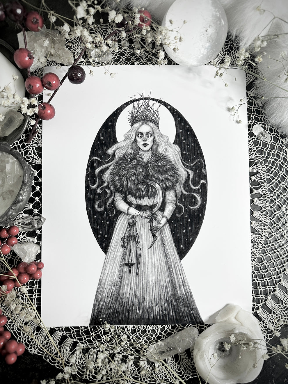 Frau Perchta - Fine Art Print – Caitlin McCarthy Art