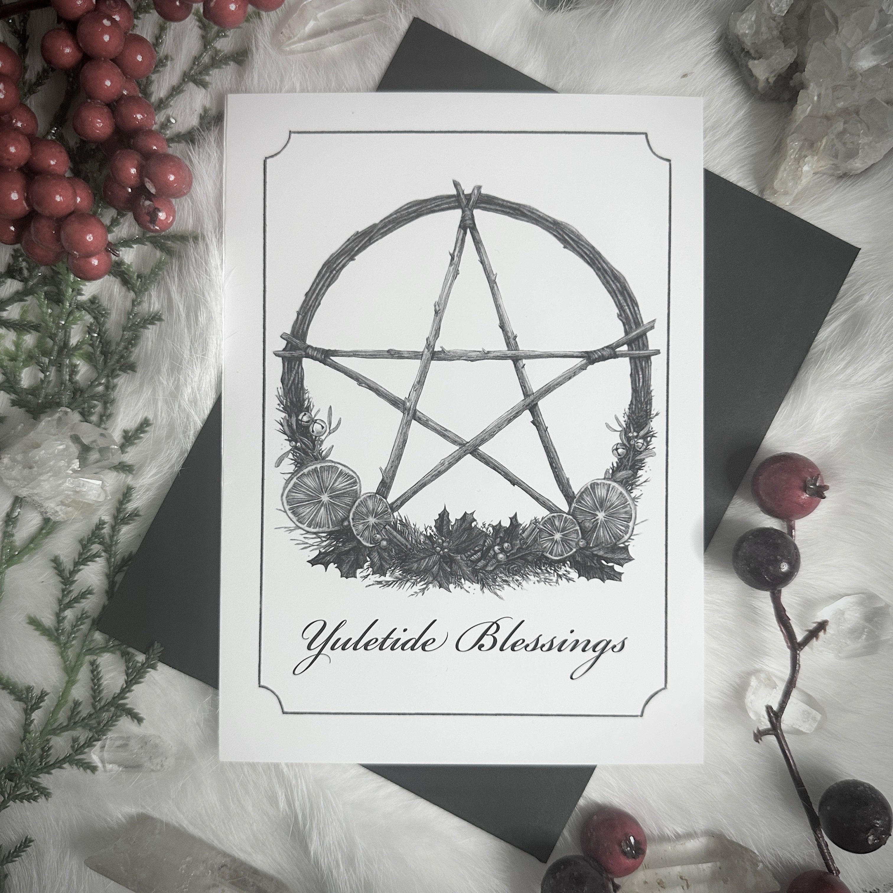 Yuletide Blessings Card – Caitlin McCarthy Art