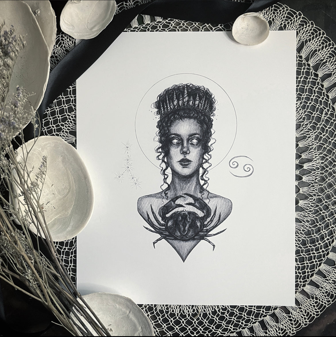 Cancer Zodiac Goddess - Fine Art Print – Caitlin McCarthy Art